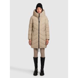 Khujo Damen Steppmantel "DARKA2"beige, Gr. L, unifarben, 100% Polyester, M&auml;ntel