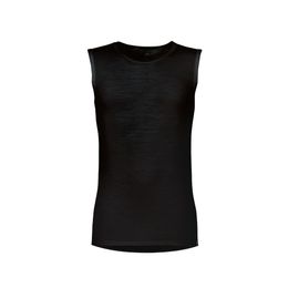 Unterhemd TRIGEMA "TRIGEMA Tr&auml;gershirt aus Merinowolle", Damen, Gr. 3XL, 1 Stk., US-Gr&ouml;&szlig;en, schwarz, 80% Wolle (Merinowolle), 20% Polyamid, Unterhemden Unterhemd
