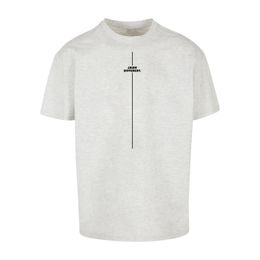 T-Shirt Merchcode "Merchcode Herren Think Different Heavy Oversized Tee", Damen, Gr. XL, lightgrau, 100% Baumwolle, bedruckt, oversize, Rundhals, Shirts T-Shirt