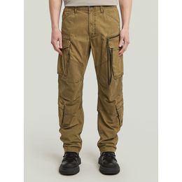 G-Star Raw Cargohose G-STAR "Rovic Zip 3D Loose Hose", Damen, Gr. 34, L&auml;nge 30, overdye desert palm gd, Obermaterial: 70% Baumwolle, 30% Baumwolle, Hosen Cargohose