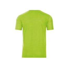 T-Shirt TRIGEMA "TRIGEMA V-Shirt COOLMAX", Damen, Gr. L, gelb (lemon), 100% Polyester (recycelt), Shirts T-Shirt
