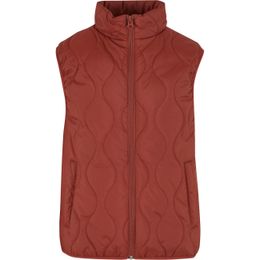 Steppweste Urban Classics "Urban Classics Mens Super Light Bubble Vest", Herren, Gr. 3XL, schwarzrust, 100% Polyester, Westen Steppweste
