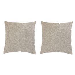 Kissenh&uuml;lle Home Wohnideen "LUCIO 2ER PACK MIT F&Uuml;LLUNG" Gr. 1, grau, B:40cm L:40cm, Polyester, Polyester, Kissenbez&uuml;ge, Kissenh&uuml;lle