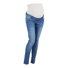 MAMALICIOUS Umstand Jeans 'FIFTY' Damen Gr&ouml;&szlig;e 26 blue denim / grau