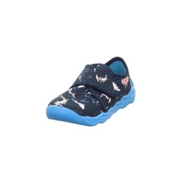 Superfit Jungen Hausschuh "BUBBLE WMS: mittel", Gr. 29blau kombiniert, Baumwolle, bedruckt, Schuhe