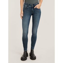 G-Star Raw Regular-fit-Jeans G-STAR "Lynn Skinny Jeans", Damen, Gr. 26, L&auml;nge 34, faded blau, Obermaterial: 60% Baumwolle, 23% Viskose, 15% Polyester, 2% Elasthan, Jeans