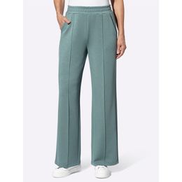 Jerseyhose Casual Looks, Damen, Gr. 36, Normalgr&ouml;&szlig;en, gr&uuml;n (jade), 50% Modal, 44% Polyester, 6% Elasthan, unifarben, Hosen Jerseyhose