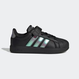 Sneaker adidas Sportswear "STREETTALK KIDS", Damen, Gr. 32, core schwarz, iridescent, cloud weiß, Synthetik, Schuhe Sneaker