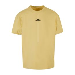 T-Shirt Merchcode "Merchcode Herren Think Different Heavy Oversized Tee", Damen, Gr. L, palemoss, 100% Baumwolle, bedruckt, oversize, Rundhals, Shirts T-Shirt