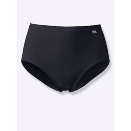 Taillenslip Speidel, Damen, Gr. 40, 3 Stk., schwarz, 95% Baumwolle, 5% Elasthan, Unterhosen Taillenslip