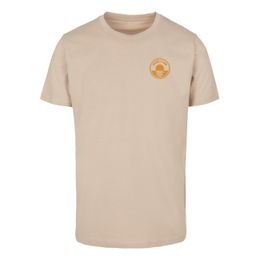 T-Shirt MisterTee "MisterTee Herren Beach Paradise Tee", Damen, Gr. 4XL, sand, 100% Baumwolle, bedruckt, normal, Rundhals, Shirts T-Shirt