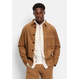 Langarmhemd OLYMP "OLYMP Casual, Overshirt, Freizeithemd, Kent", Herren, Gr. L, Normaler Arm, natur, 100% Baumwolle, Hemden