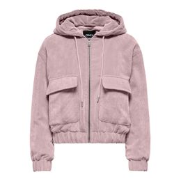 Cordjacke Only "ONLSUVA CORDUROY PAD SHORT JACKET CC OTW", Damen, Gr. XS, burnished lila, Cord, Obermaterial: 92% Polyester, 8% Nylon, unifarben, regular fit, Jacken