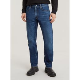 G-Star Raw 5-Pocket-Jeans G-STAR "Mosa Straight Jeans", Herren, Gr. 40, L&auml;nge 34, faded atlantic ocean, Obermaterial: 98% Baumwolle, 2% Elasthan, Jeans 5-Pocket-Jeans