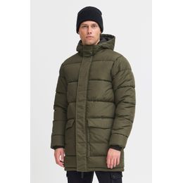 Langmantel Blend "BHZatimi", Herren, Gr. L, forest night, 100% Polyester, unifarben, Basic, regular fit normal, M&auml;ntel, W&auml;rmender Basic Wintermantel mit Taschen