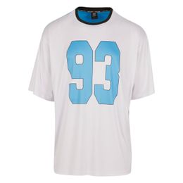 T-Shirt Ecko Unltd. "Ecko Unltd. T-Shirts Baseline", Damen, Gr. M, hellwei&szlig;, aquarius, 100% Baumwolle, bedruckt, oversize, Rundhals, Shirts T-Shirt