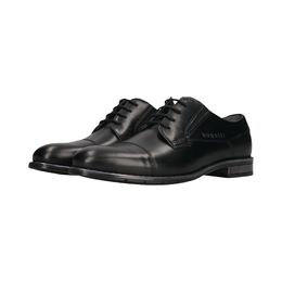Bugatti Damen Schn&uuml;rschuh, Gr. 45schwarz, Leder, festlich, Schuhe