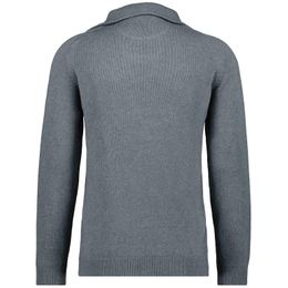 Troyer Ragman, Herren, Gr. 52, grau (grau, melange), 100% Baumwolle, hoch geschlossener Ausschnitt, Pullover Troyer