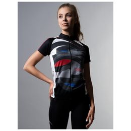 T-Shirt TRIGEMA "TRIGEMA Fahrradjacke aus atmungsaktivem Material", Damen, Gr. L, schwarz, 100% Polyester (recycelt), Shirts T-Shirt