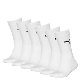 Socken Puma "Puma KIDS EASY RIDER 6P ECOM", Damen, Gr. 27-30, wei&szlig;, Baumwollmischung, normal, Socken Socken, Sportsocken, Rippenb&uuml;ndchen, Logo