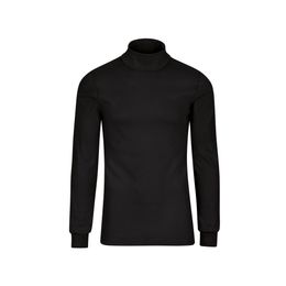 Rollkragenshirt TRIGEMA "TRIGEMA Langarm Ski- und Sport-Rollkragenpullover", Damen, Gr. 3XL, schwarz, 100% Baumwolle (Bio-Baumwolle kbA), Basic, Shirts