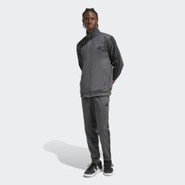 Trainingsanzug adidas Sportswear "M 3S TR TT TS", Jungen, Gr. XXL, grau six, Obermaterial: 100% Polyester, Sportanz&uuml;ge Trainingsanzug