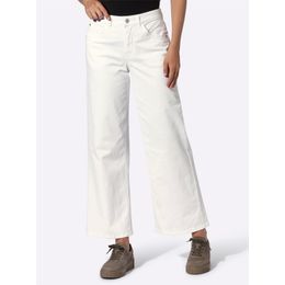 Bequeme Jeans Heine, Herren, Gr. 40, Normalgr&ouml;&szlig;en, ecru, 97% Baumwolle, 3% Elasthan, unifarben, lang, Jeans