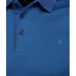 Poloshirt Ragman, Herren, Gr. L, blau (dunkelblau, 793), Baumwollmischung, regular fit, ohne Ausschnitt, Shirts