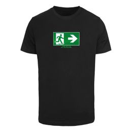 T-Shirt MisterTee "MisterTee Herren Skate Exit Tee", Damen, Gr. M, schwarz, 100% Baumwolle, bedruckt, normal, Rundhals, Shirts T-Shirt