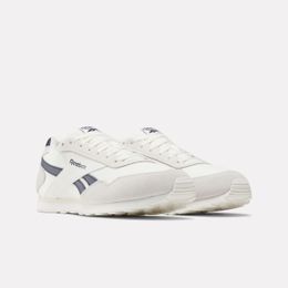 Sneaker Reebok CLASSIC "REEBOK GLIDE LOW", Herren, Gr. 41, chalk, barely grau, vector navy, Leder, Synthetik, Textil, Schuhe Sneaker