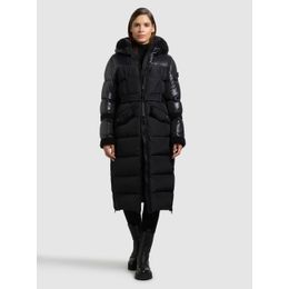 Steppmantel Khujo "JULITA2", Damen, Gr. S, schwarz, 100% Polyester, unifarben, eingesetzt elastischer Bund mit Windstopper, M&auml;ntel Steppmantel