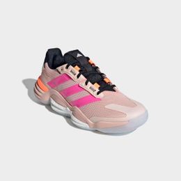 Damen Hallenschuh "STABIL 16 INDOOR", adidas Performance, Gr. 42blush pink, lucid pink, core schwarz, Synthetik, Textil, Schuhe