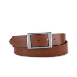 Bernd G&ouml;tz Lederg&uuml;rtel BERND G&Ouml;TZ "Lederg&uuml;rtel mit eleganter Rechteckschlie&szlig;e", Damen, Gr. 80, braun (cognac), Rindsleder, G&uuml;rtel Lederg&uuml;rtel