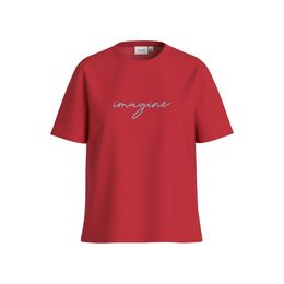 Kurzarmshirt Vila "VISYBIL IMAGINE O-NECK S/S TOP/PB/LC", Damen, Gr. L, hibiscus detail:cherry blossom, fiji flower, Jersey, Obermaterial: 100% Baumwolle, bedruckt, regular fit normal, Rundhals, Shirts