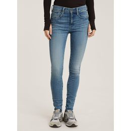 G-Star Raw 5-Pocket-Jeans G-STAR "Lhana Skinny Jeans", Damen, Gr. 32, L&auml;nge 34, sun faded niagara, Obermaterial: 65% Baumwolle, 27% Baumwolle, 6% Elastomultiester, 2% Elasthan, Jeans 5-Pocket-Jeans
