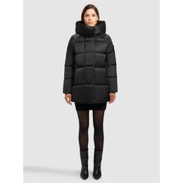 Steppjacke Khujo "SUDA", Damen, Gr. S, schwarz, 100% Polyester, unifarben, Raglan&auml;rmel elastischer Bund mit Windstopper, Jacken Steppjacke
