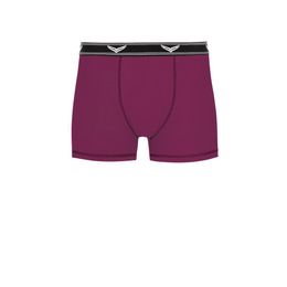 Boxer TRIGEMA "TRIGEMA Bequeme Pants mit Webgummibund", Herren, Gr. L, 1 Stk., rot (sangria), 95% Baumwolle, 5% Elasthan, Unterhosen