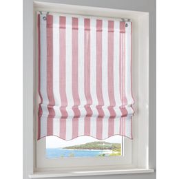 Raffrollo HEINE HOME Gr. 1, altrose, wei&szlig;, B:45cm H:140cm, Raffrollos