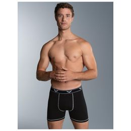 Boxer TRIGEMA "TRIGEMA Bequeme Pants mit Webgummibund", Herren, Gr. M, 1 Stk., schwarz, 95% Baumwolle, 5% Elastan, Unterhosen