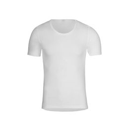 Funktionsshirt TRIGEMA "TRIGEMA Ski/Sportshirt", Herren, Gr. L, wei&szlig;, 100% Polyester (Bioactive), Shirts Funktionsshirt