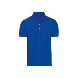 Poloshirt TRIGEMA "TRIGEMA Poloshirt in Piqu&eacute;-Qualit&auml;t", Damen, Gr. S, blau (royal), 100% Baumwolle, Basic, Shirts