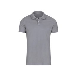 Poloshirt TRIGEMA "TRIGEMA Poloshirt aus elast. Piqu&eacute;", Damen, Gr. XL, grau (cool, grau), 94% Baumwolle, 6% Elasthan, Basic, Shirts