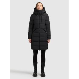 Khujo Damen Steppmantel "ARLENE"schwarz, Gr. S, unifarben, 100% Polyester, Mäntel
