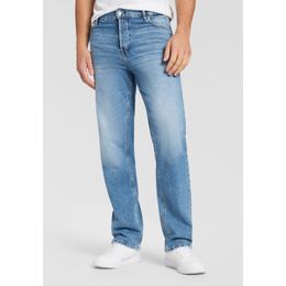 Boyfriend-Jeans Replay "Jaylie", Damen, Gr. 33, L&auml;nge 32, medium blau, Denim/Jeans, Obermaterial: 99% Baumwolle, 1% Elasthan, straight fit lang, Jeans, mit geradem Bein