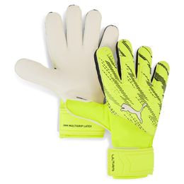 Torwarthandschuhe Puma "Puma ULTRA Match Protect Torwarthandschuhe Unisex", Damen, Gr. 9, gelb alert schwarz, Obermaterial: 100% Polyester With PU Coating. Handgelenkschoner: 100% Latex. Handfl&auml;che: 100% Latex. Handr&uuml;cken: 100% Latex, Handschuhe