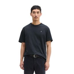 Marc O'Polo T-Shirt MARC O'POLO "aus reiner Bio-Baumwolle", Herren, Gr. XS, blau (schwarz navy), Obermaterial: 100% Baumwolle, unifarben, Basic, skinny fit, Shirts T-Shirt