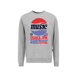 Oldskull Sweatshirt 'Asian Osaka Music Logo Graphic' male Grey size S
