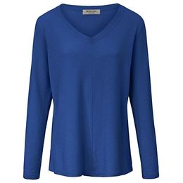 Peter Hahn - V-Pullover aus 100% Premium-Kaschmir, blau, Gr. 36 / S - Kaschmir