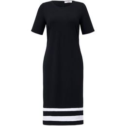 Emilia Lay - Jersey-Kleid mit 1/2-Arm, schwarz, Gr. 56 / 3XL - Baumwolle