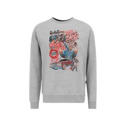 Oldskull Sweatshirt 'Xtreme Retro Rock Skull Graphic' male Grey size XL